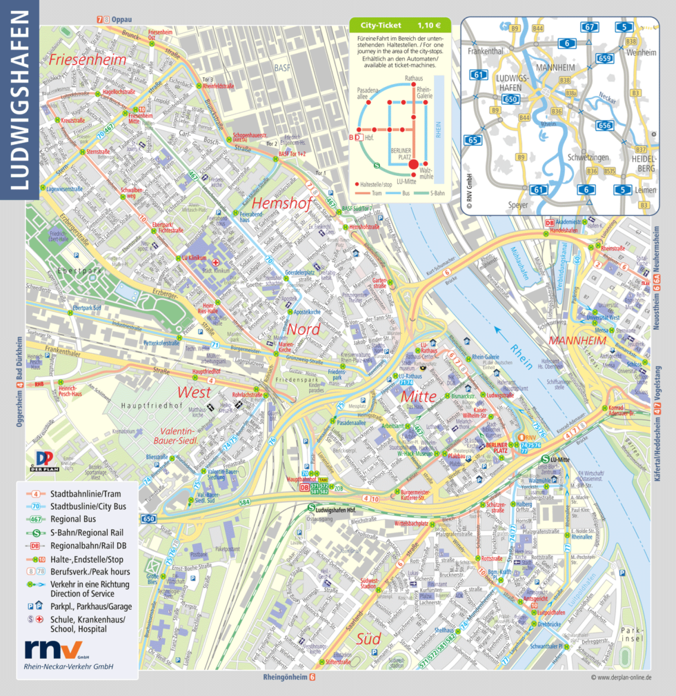 Karte Von Ludwigshafen